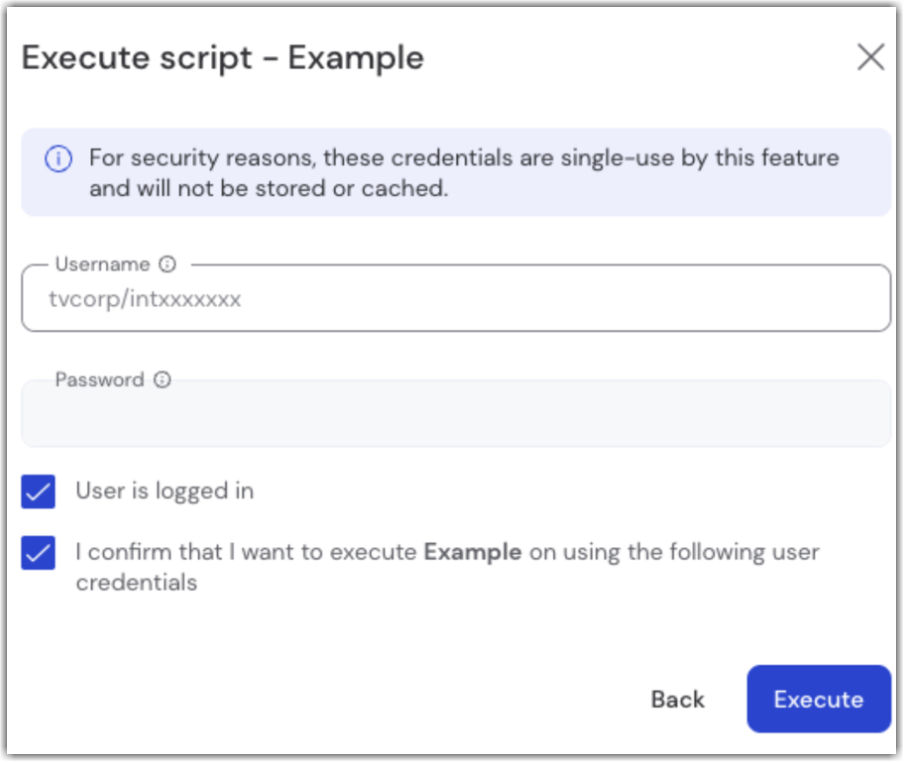 Execute scripts remotely